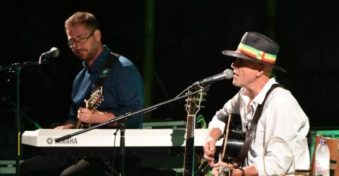 Na Proseku Vlado Kreslin in Iztok Cergol