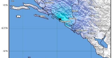 Potresni sunek povzročil preplah v Dalmaciji
